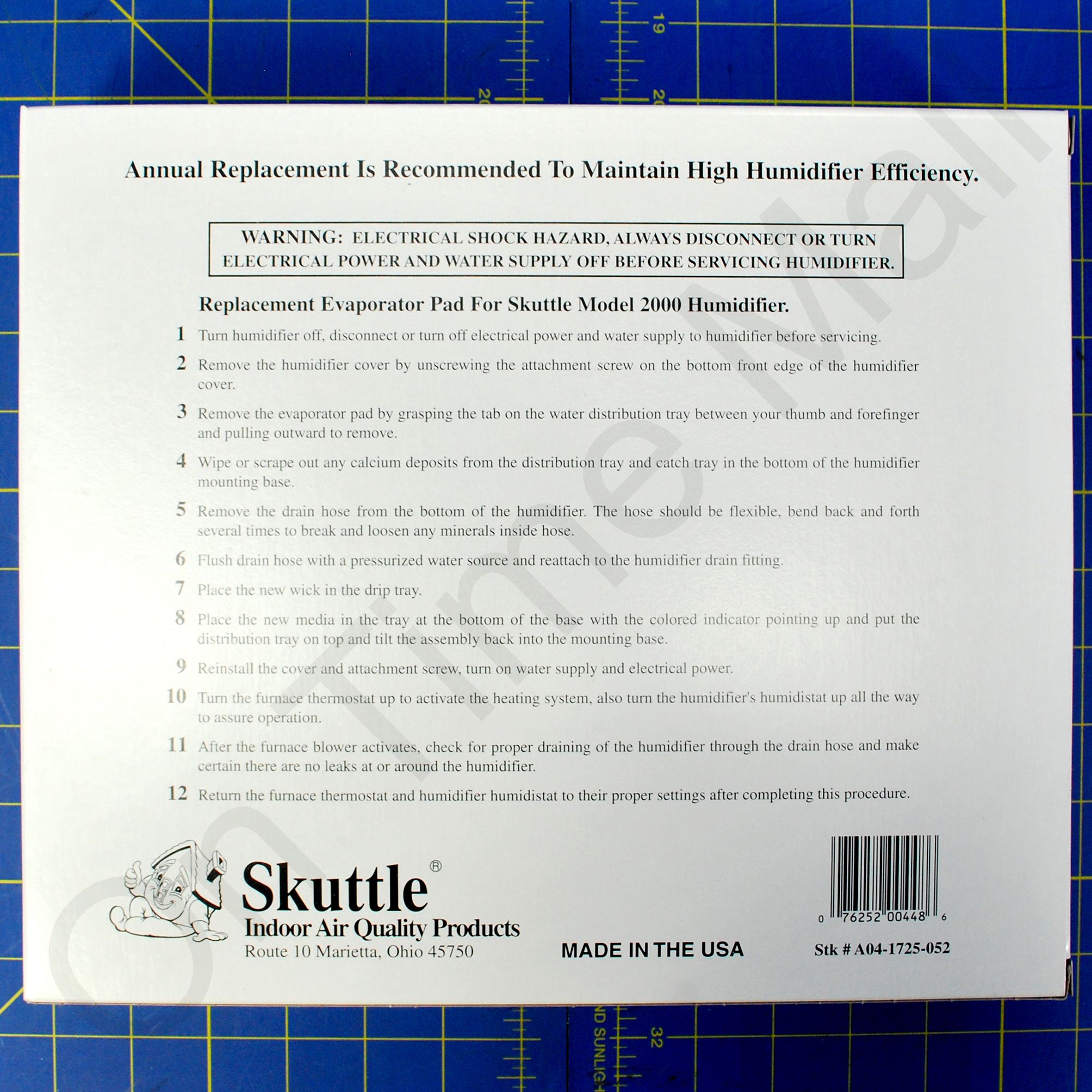 Skuttle A04-1725-052 Humidifier Filter (2 Pack)
